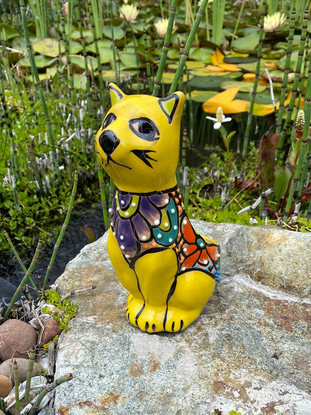 Felipe’s Talavera Cat Pot – The Madd Potter