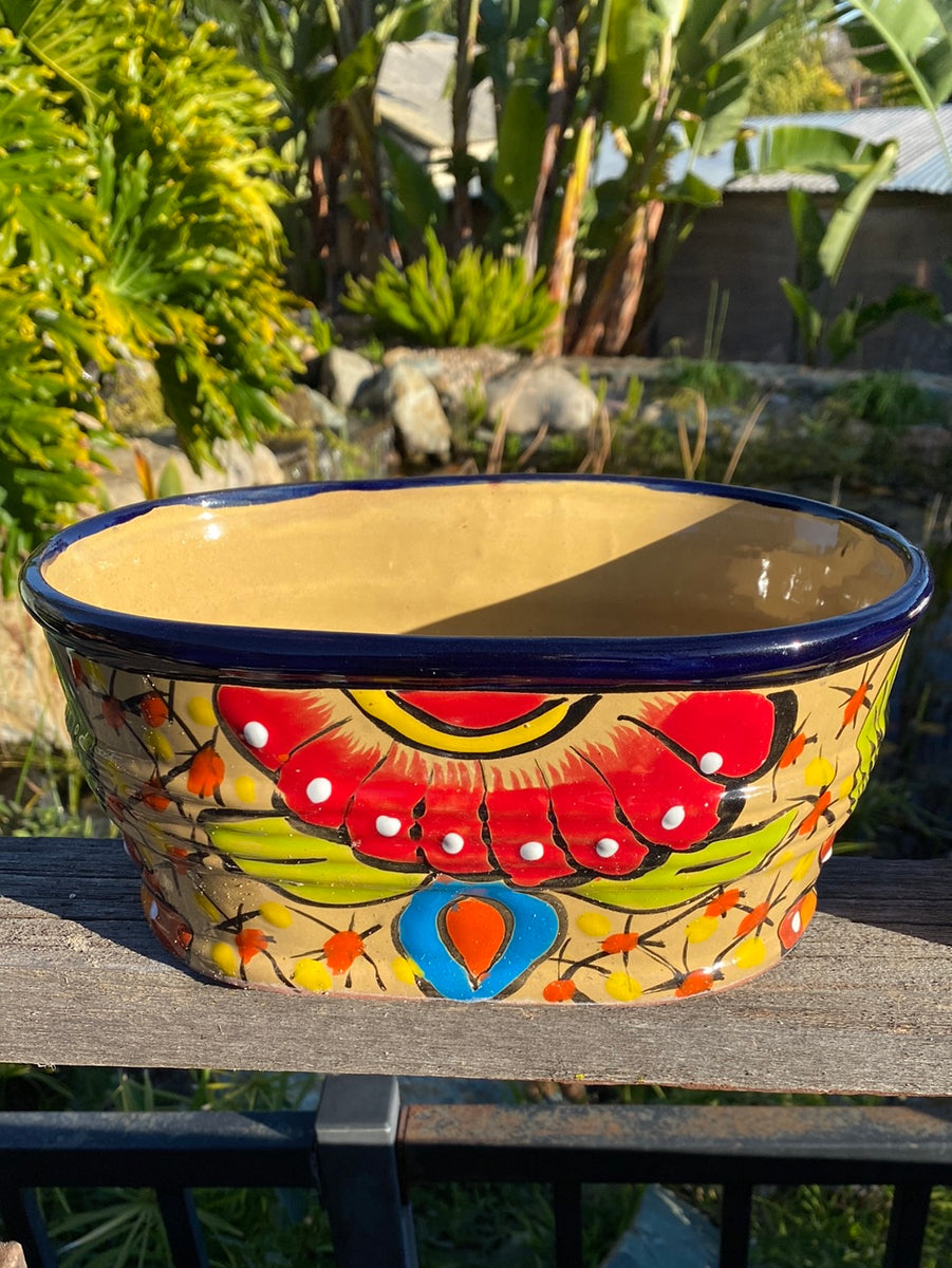 Felipe’s Talavera Canoe Pot – The Madd Potter
