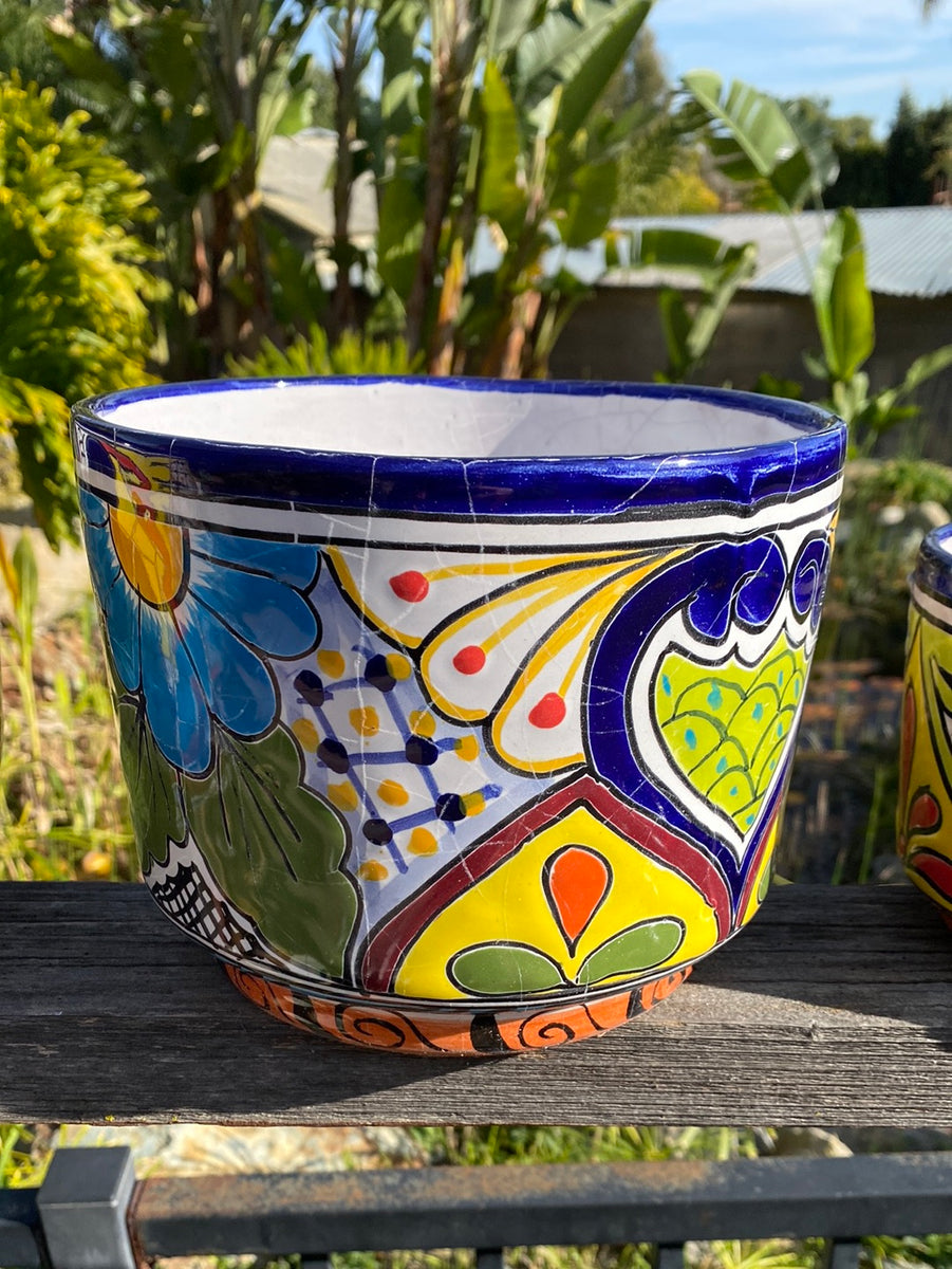 Talavera Half Cylinder Pot – The Madd Potter