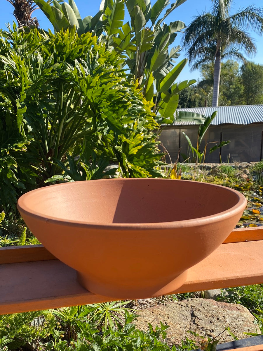 Italian Terracotta Low Bowl Pot – The Madd Potter