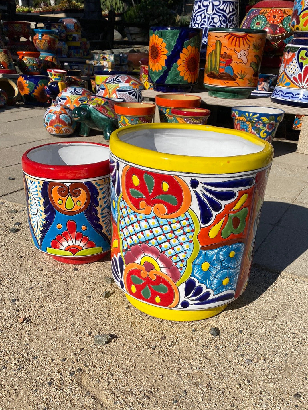 Talavera Cylinder Pot – The Madd Potter