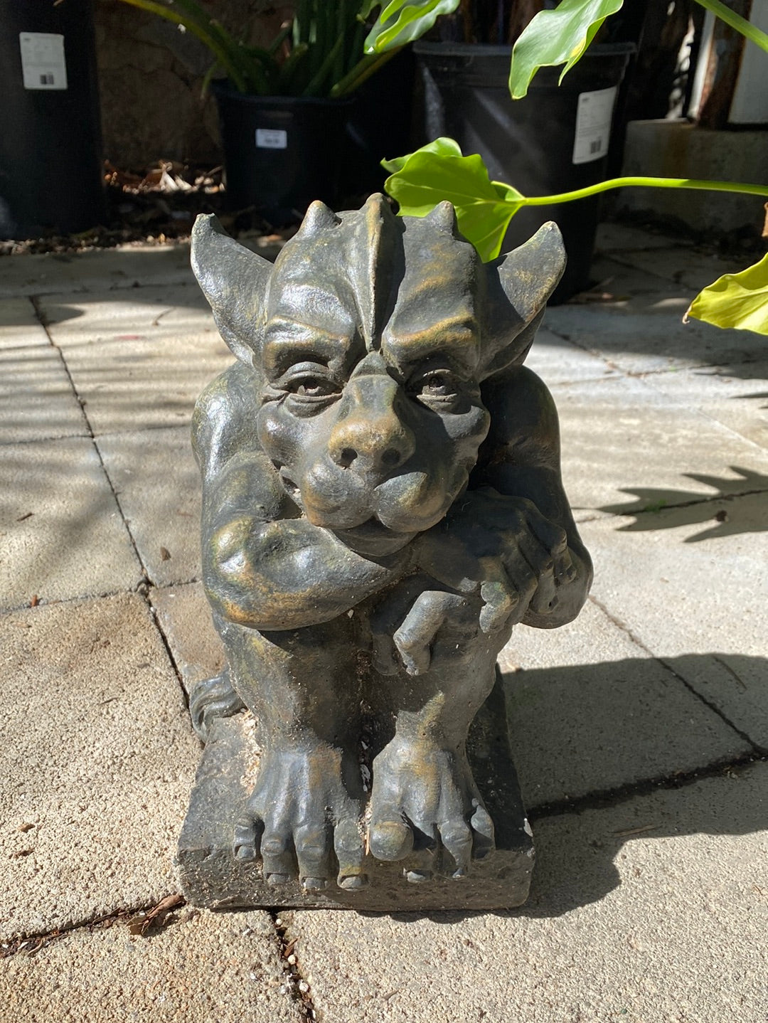 Sitting Gargoyle Statue – The Madd Potter