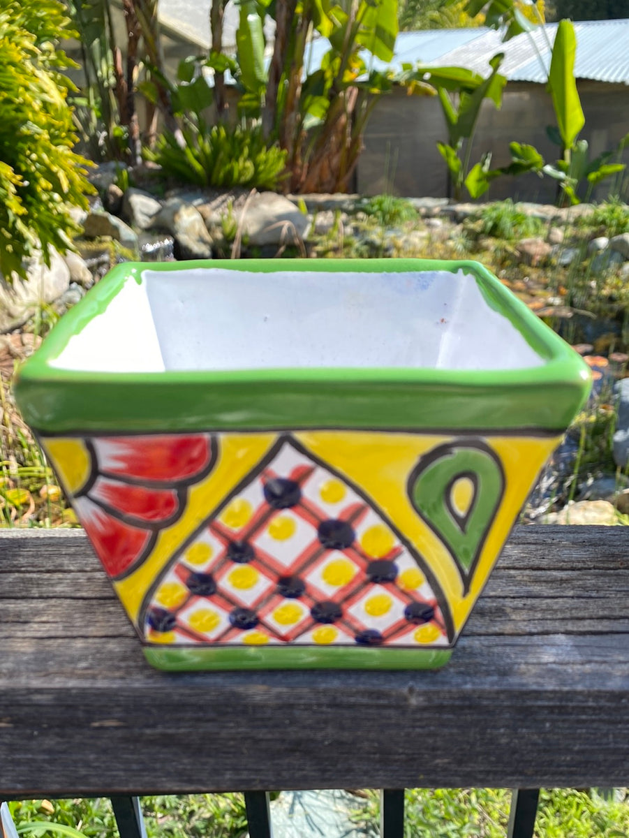 Talavera Pyramid Pot – The Madd Potter